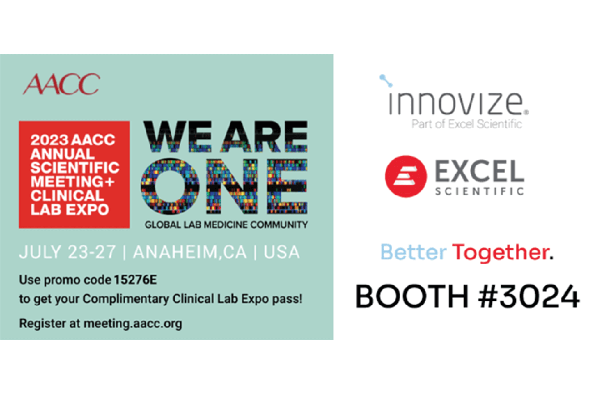 AACC 2023 - Better Together. - Excel Scientific